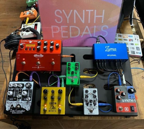 The Mixed Synth Board At The 2019 Austin Stompbox Exhibit | Delicious Audio