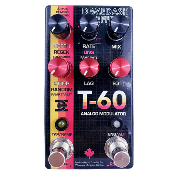 Demedash T-60 Stereo Multi-Modulation Pedal | Delicious Audio
