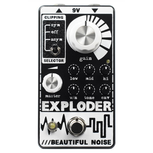 New Pedal: Beautiful Noise Exploder Distortion + White Noise | Delicious Audio